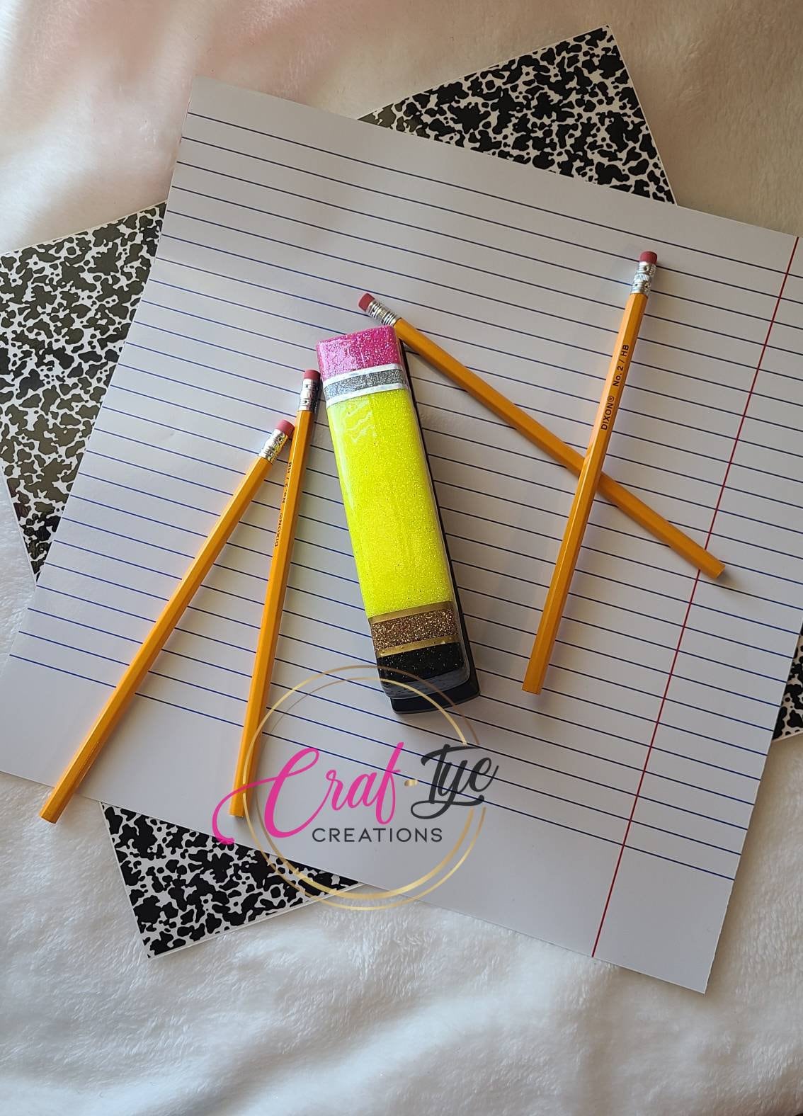 Pencil/pencil Stapler and Eraser Set - Etsy