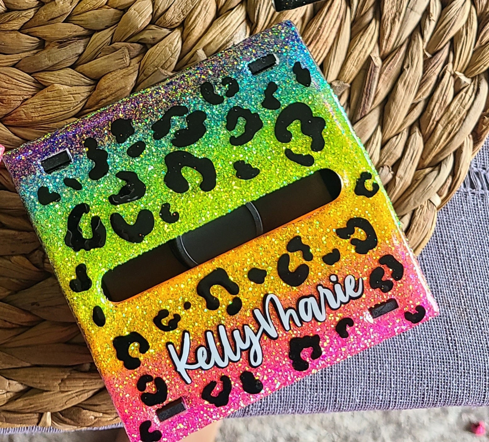 Rainbow Leopard Post It NOTE Dispenser - Etsy