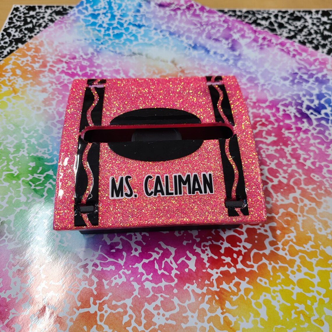 Crayon Post It NOTE Dispenser - Etsy