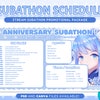 Stream Subathon Template for Twitch & Youtube Streaming / Purple Cloud ...