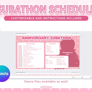 Stream Subathon Template for Twitch & Youtube Streaming / Pink Polka ...