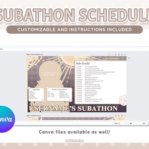Stream Subathon Template for Twitch & Youtube Streaming /beige and Gold ...