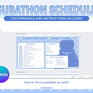 Stream Subathon Template for Twitch & Youtube Streaming / Blue Polka ...