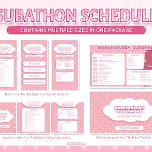 Stream Subathon Template for Twitch & Youtube Streaming / Pink Polka ...