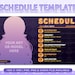 Stream Schedule Template for Twitch & Youtube Streaming / Pumpkin ...
