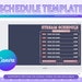 Stream Schedule Template for Twitch & Youtube Streaming / Black and ...