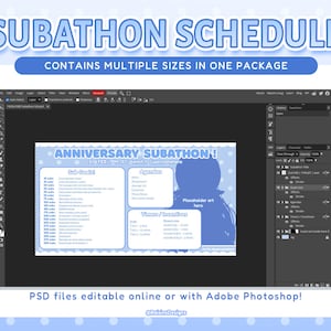 Stream Subathon Template for Twitch & Youtube Streaming / Blue Polka ...