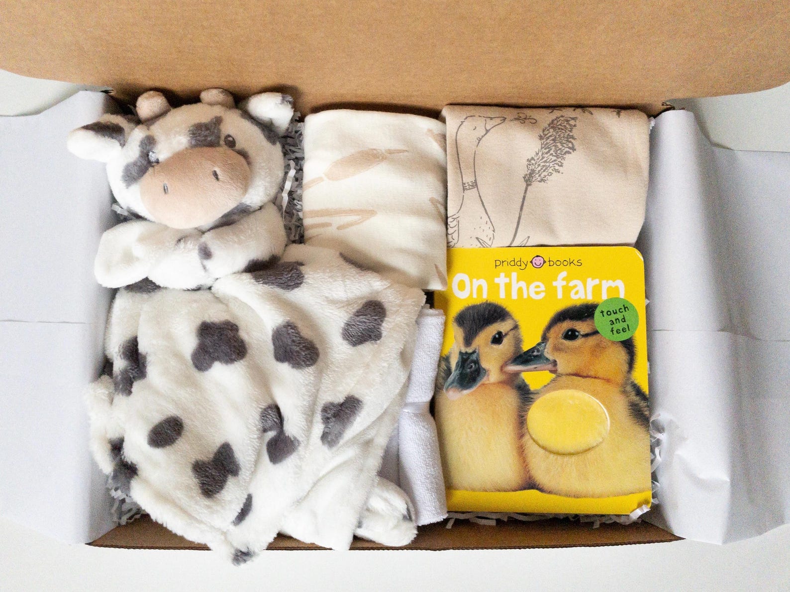 Gender Neutral Baby Shower Gift, Gender Neutral Animal Gift Box, New ...