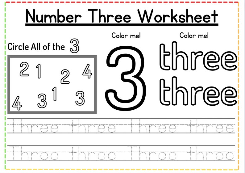 Count to 10 Kids Worksheets Ages 3 Elementary Homeschool PDF 20 Pages ...