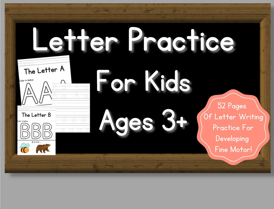 Letter Writing Practice for Elementary Homeschool Worksheets Students ...