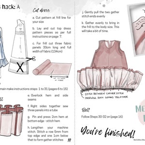 ADELINE A-line Pocket Sewing Pattern With Belt and Upcycle & 4 Hack ...