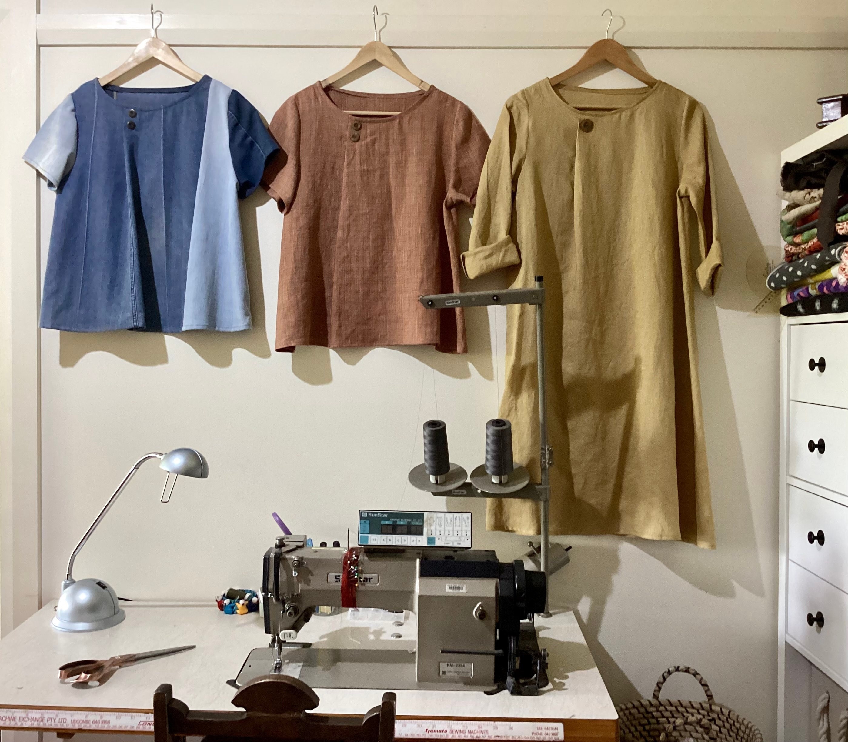 A-LINE BUTTON PLEAT Top Cap & Long Sleeve Options and Dress - Etsy ...