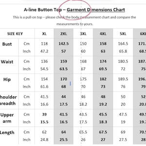 PLUS Size A-line Pleat Button Top With Short & Long Sleeve Options and ...