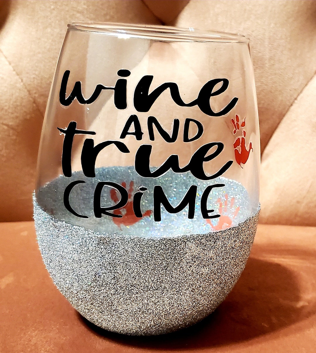 Peek-a-boo Wine Glass - Etsy
