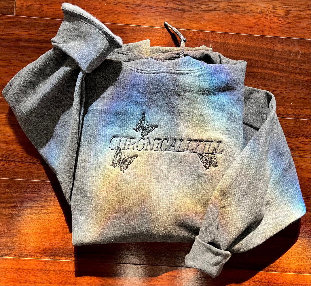 Chronically Ill Hoodie | Chronic Illness Sweatshirt | Embroidered ...