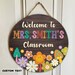 Personalized Groovy Rainbow Classroom Door Sign Custom - Etsy