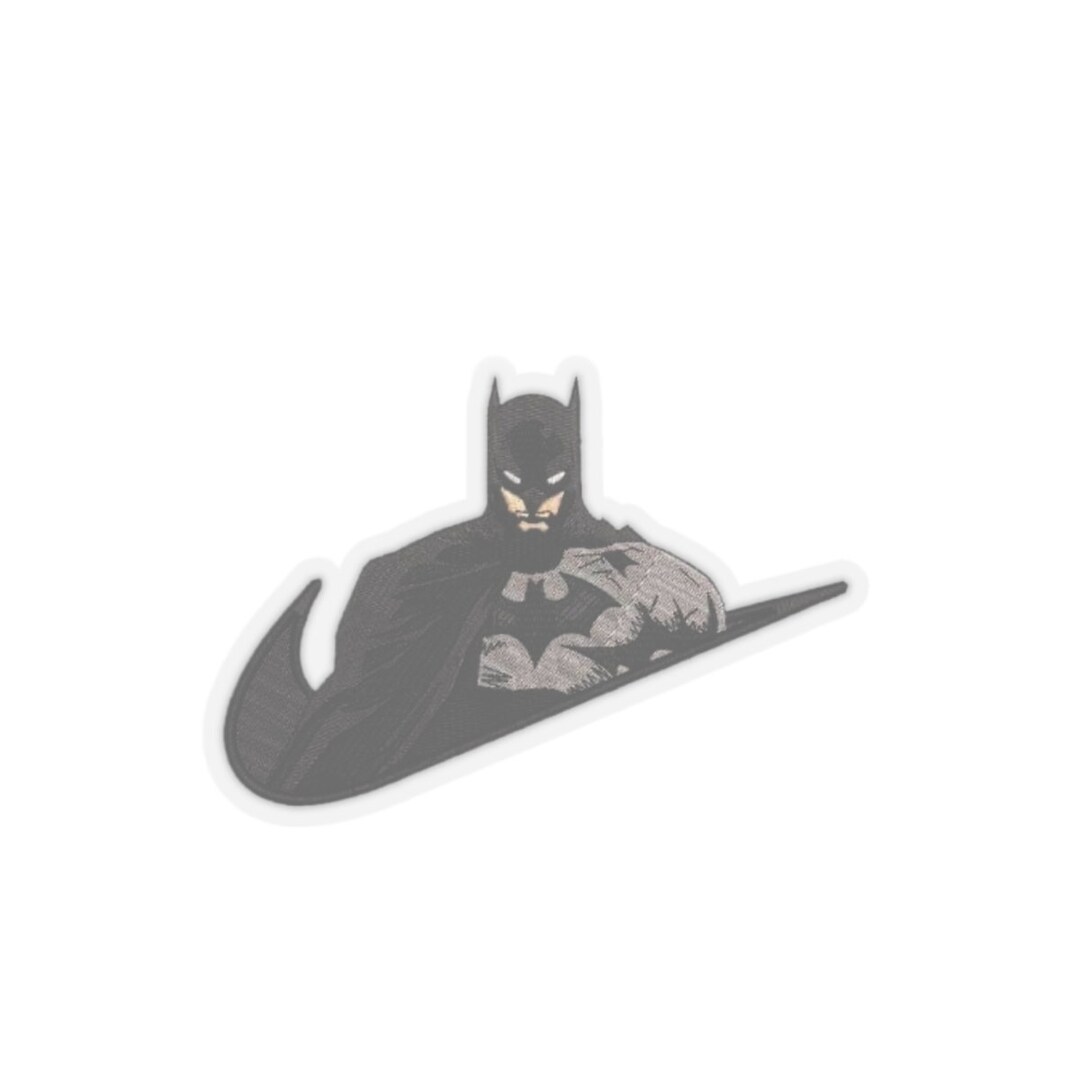 Batman X Swoosh Kiss Cut Sticker Superhero Decal, Laptop, Car, Water ...