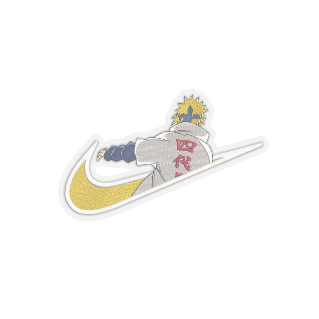 Minato X Nike Kiss Cut Sticker - Anime Crossover Decal for Laptops ...