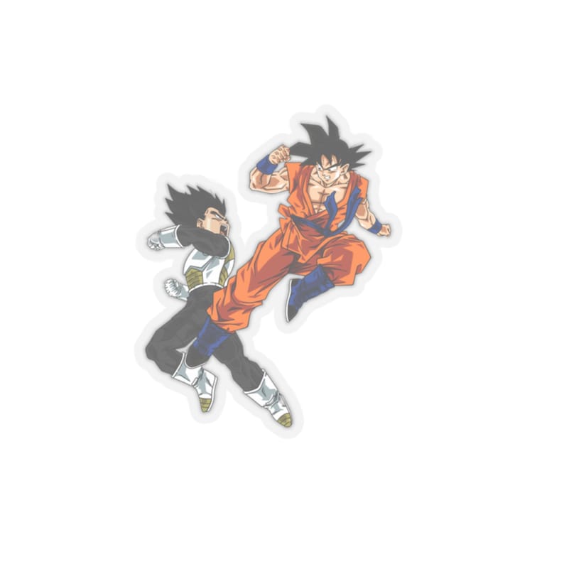 Anime Inspired Goku Vs Vegeta Kiss Cut Sticker DBZ Fan Art - Etsy