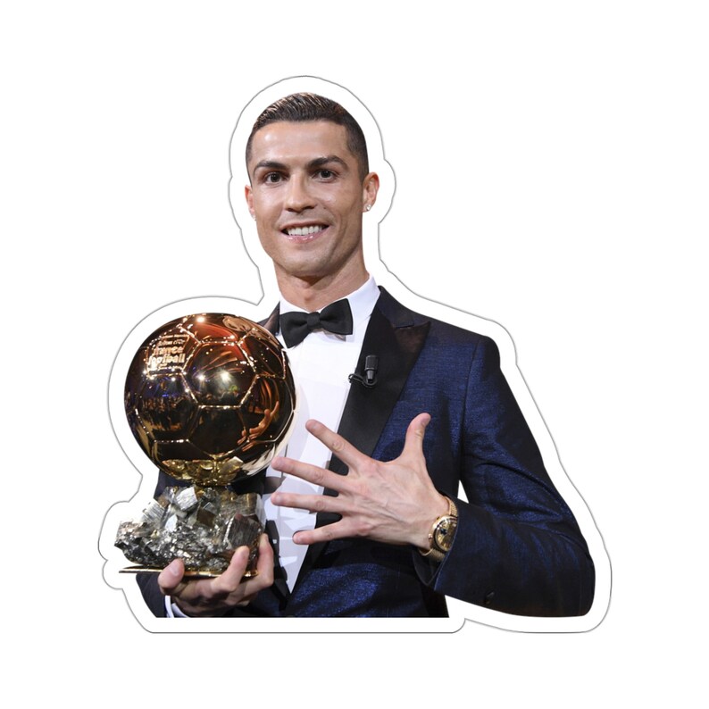 Cristiano Ronaldo Kiss Cut Sticker | Soccer Superstar | Waterproof ...