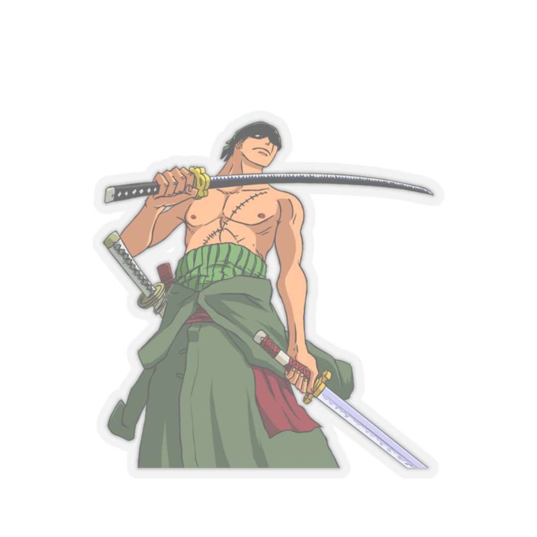Zoro One Piece Kiss Cut Sticker - Roronoa Zoro Anime Manga Decal - Fan ...
