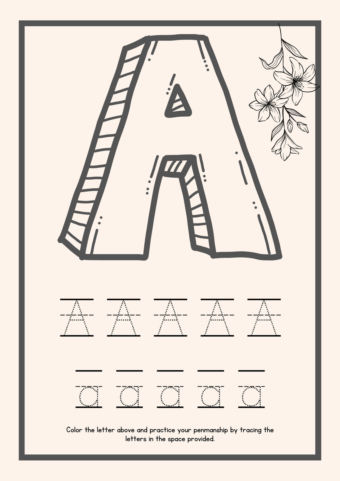 27 Printable Alphabet Coloring Pages Instant Download A-Z | Etsy