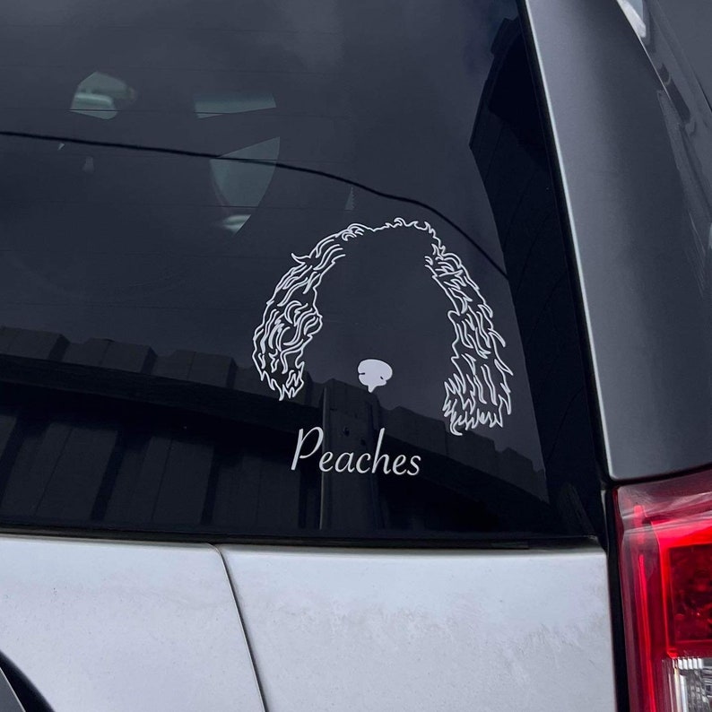 Personalised Dog Car Decal - Etsy