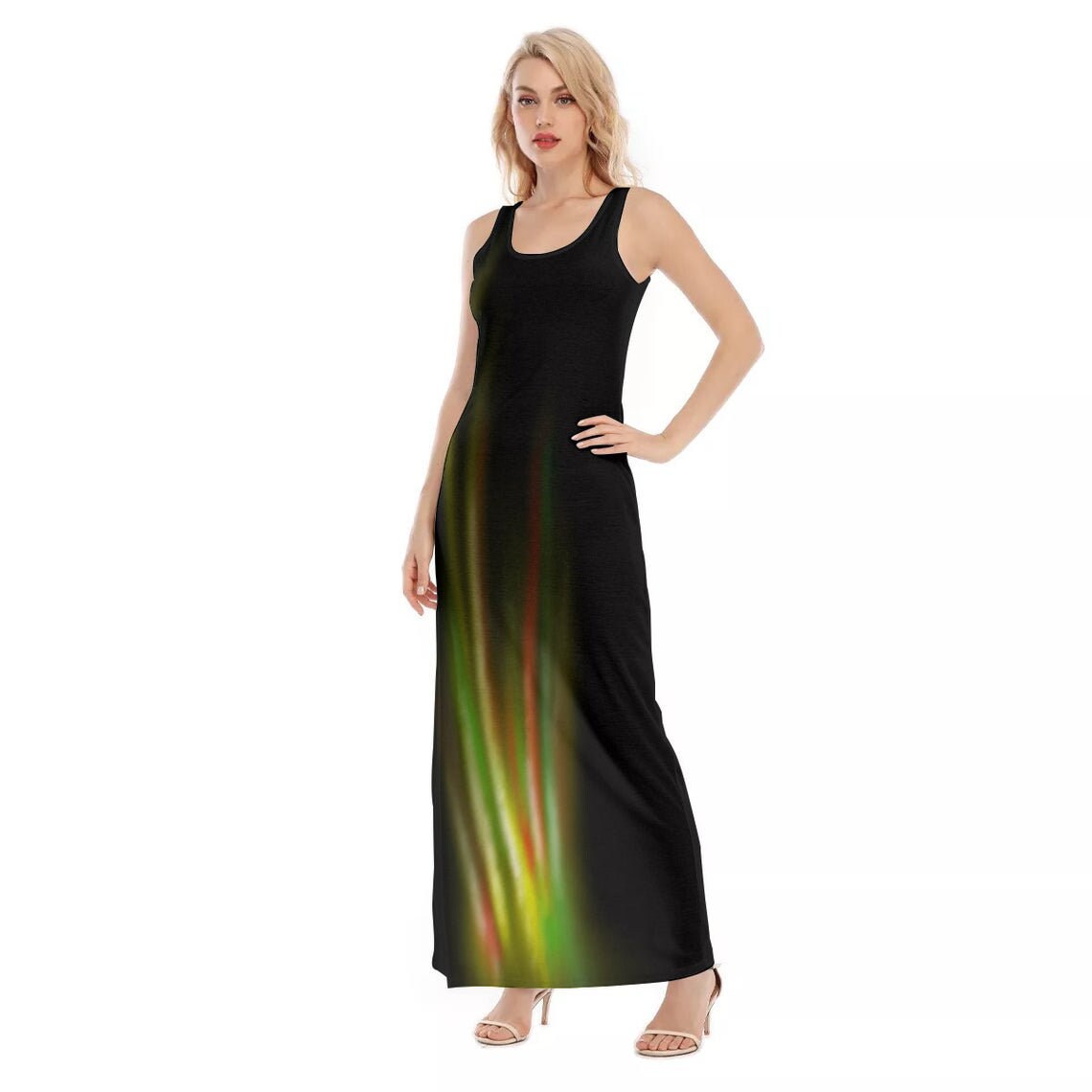 Black Rasta Style Jamaican Style Maxi Dress - Etsy