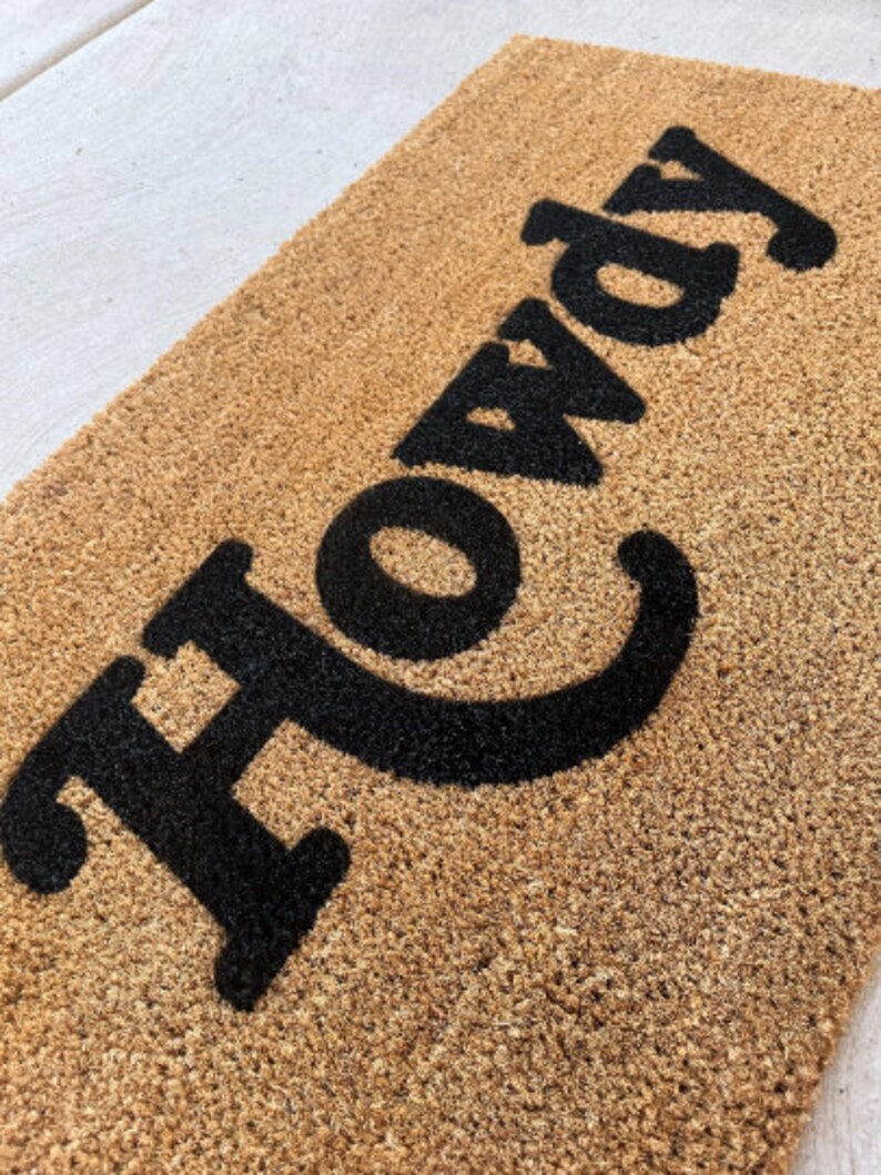 Howdy Doormat Cowboy Doormat Country Doormat Western - Etsy