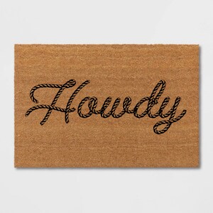 Howdy Door Mat Western Door Mat Welcome Mat Home Door - Etsy