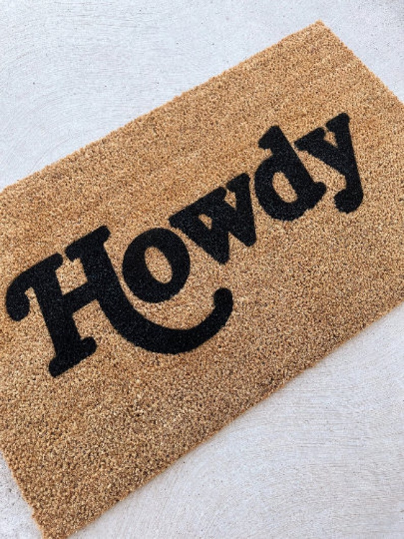 Howdy Doormat Cowboy Doormat Country Doormat Western - Etsy