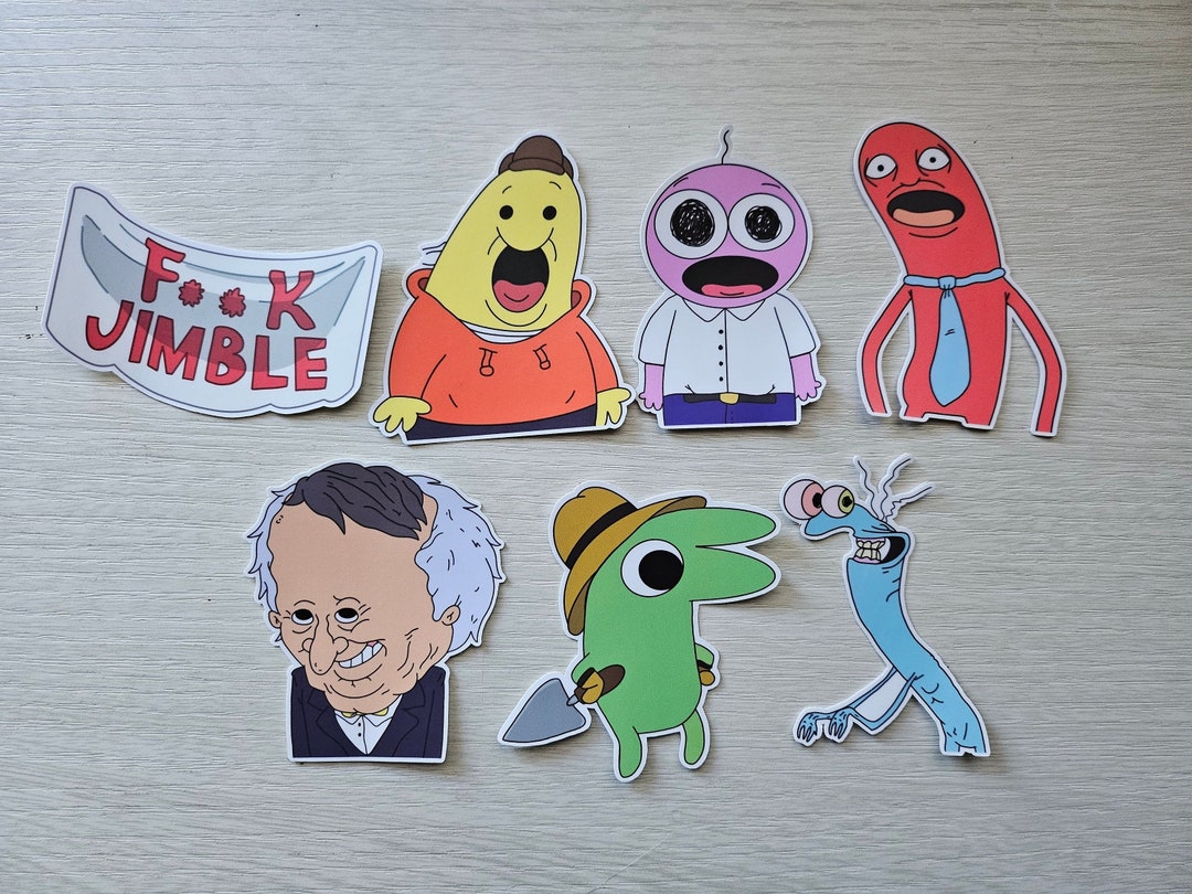 Smiling Friends Character Funny Handmade Stickers - Etsy
