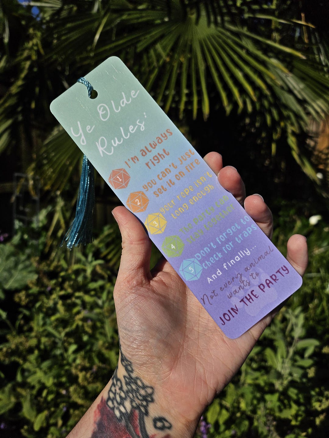Buy Funny Dnd Bookmark: Ye Olde Rules, Dungeon Master Gift Online in ...