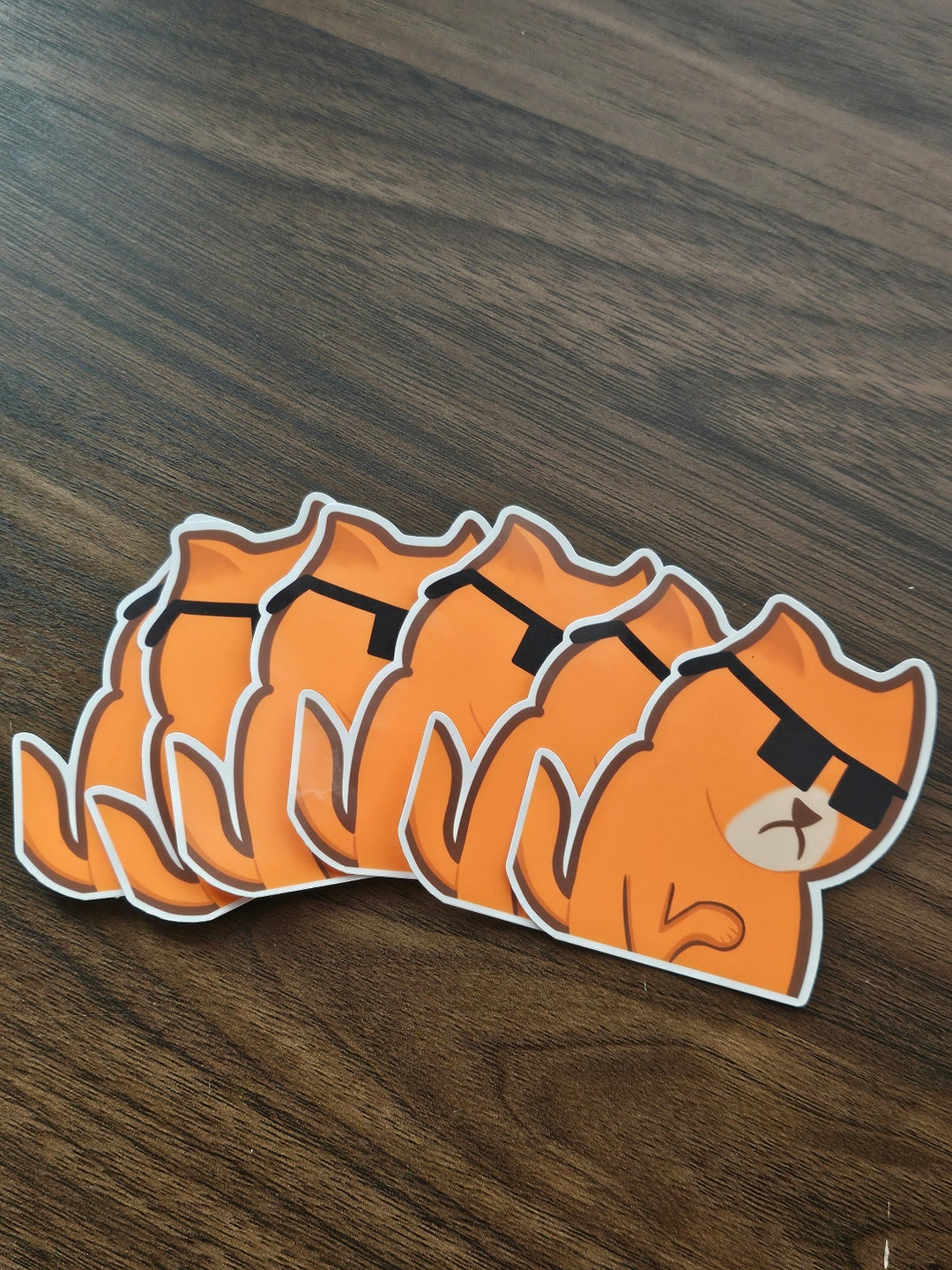 Cartoon Cute Sad Orange Cat - Etsy