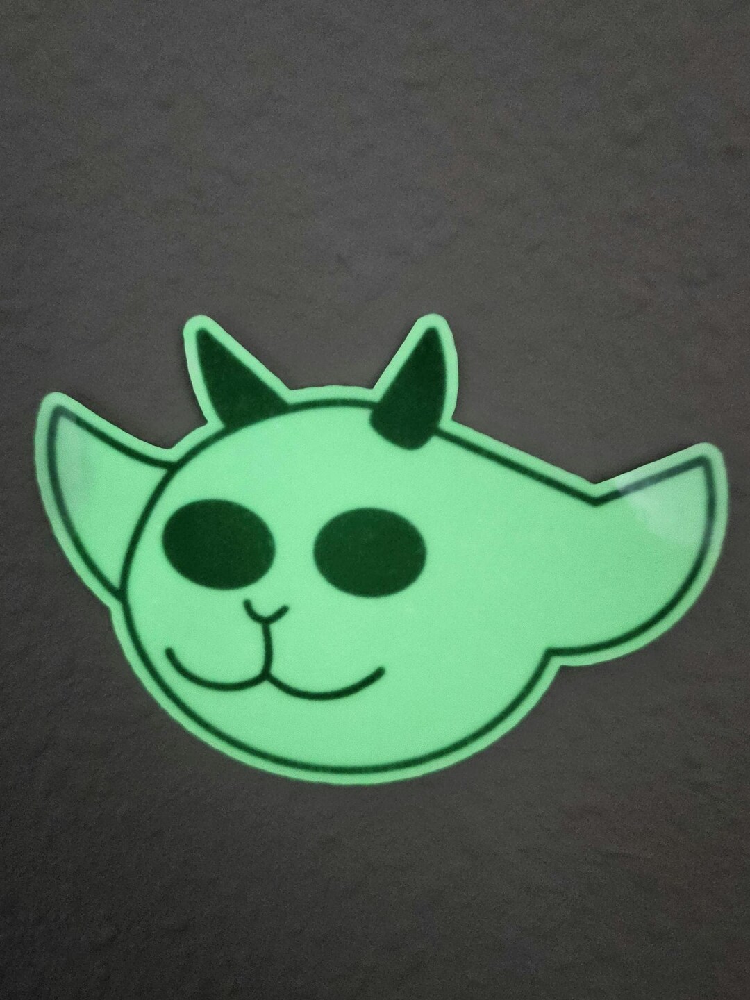 Cute TØP Ned Sticker - Glow in the Dark - Handmade Sticker - Bottle ...