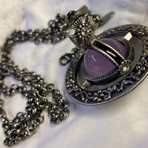 Vivienne Westwood Style Planet Necklace Nana Orb Lighter Etsy Uk