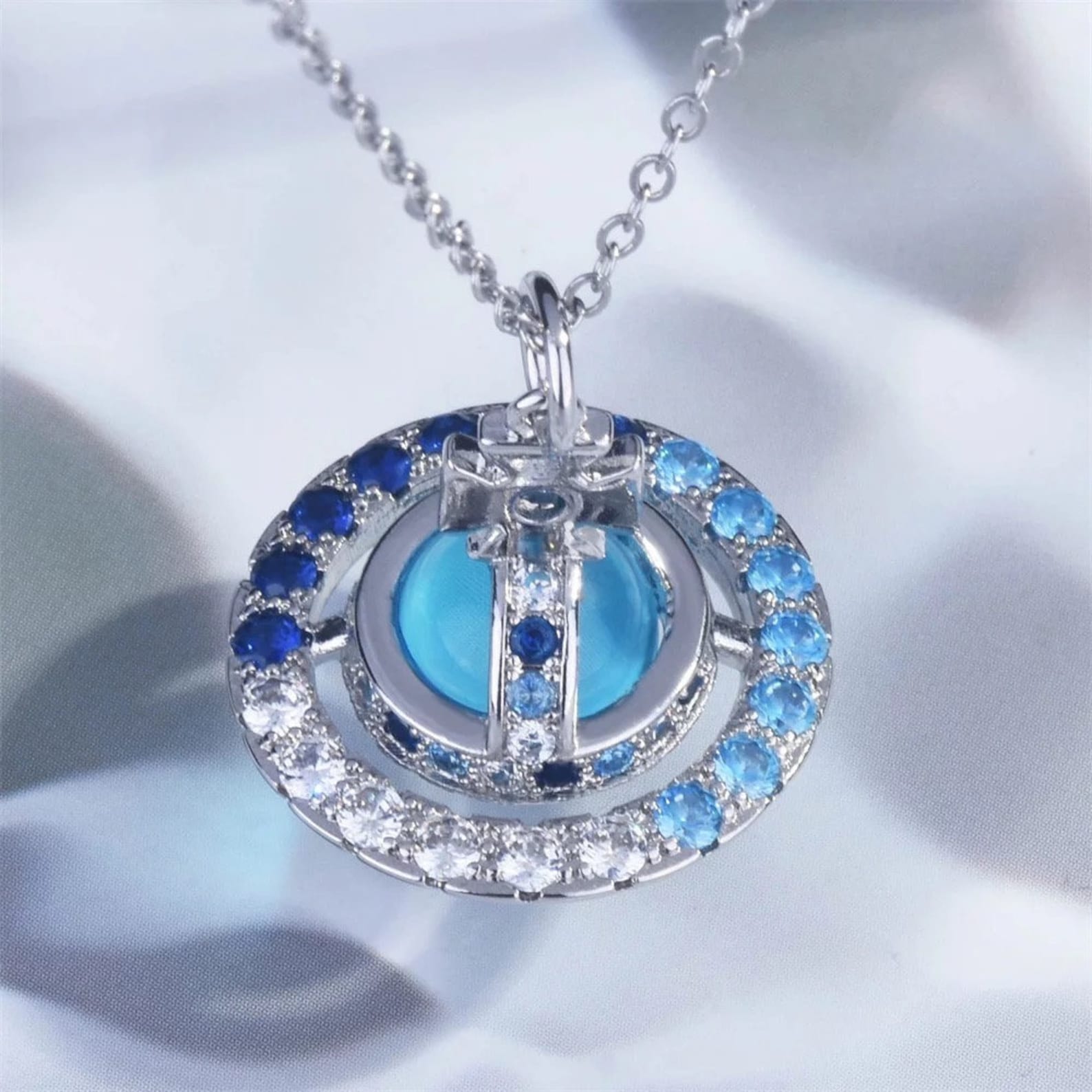 Vivienne Westwood Style Planet Necklace Nana Orb Lighter Etsy