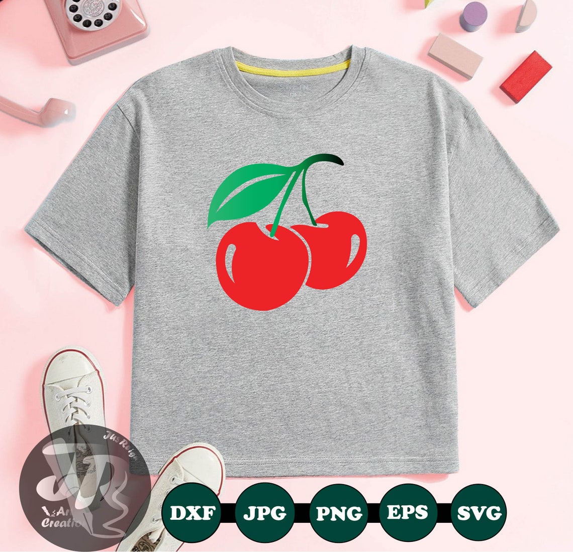 Cherries Svg, Cherries Clip Art, Cherry Svg, Cherry Cricut, Silhouette ...