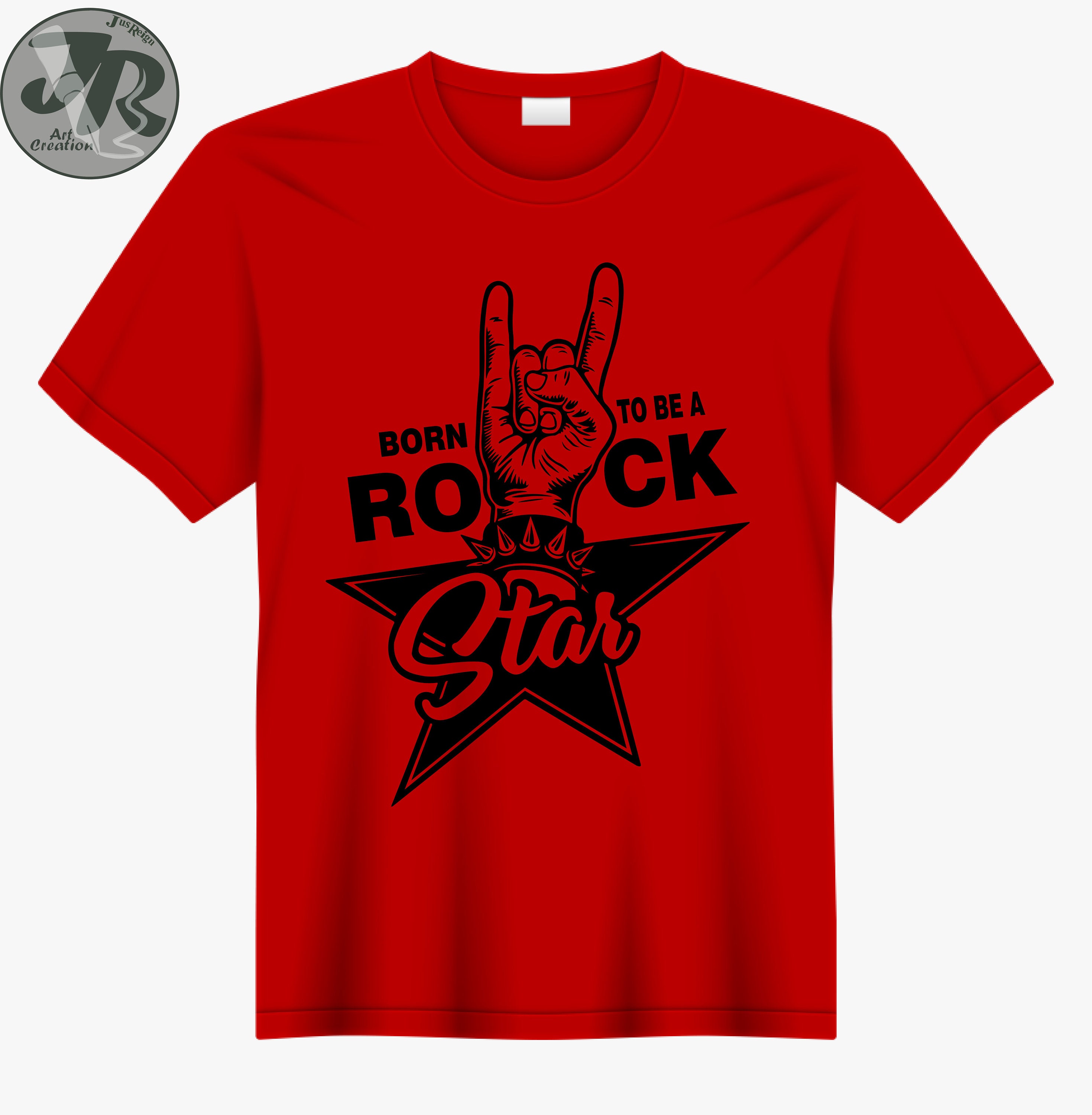 Born to Be a Rock Star Svg, Rock Star Svg, Rock and Roll Svg, Rock Star ...