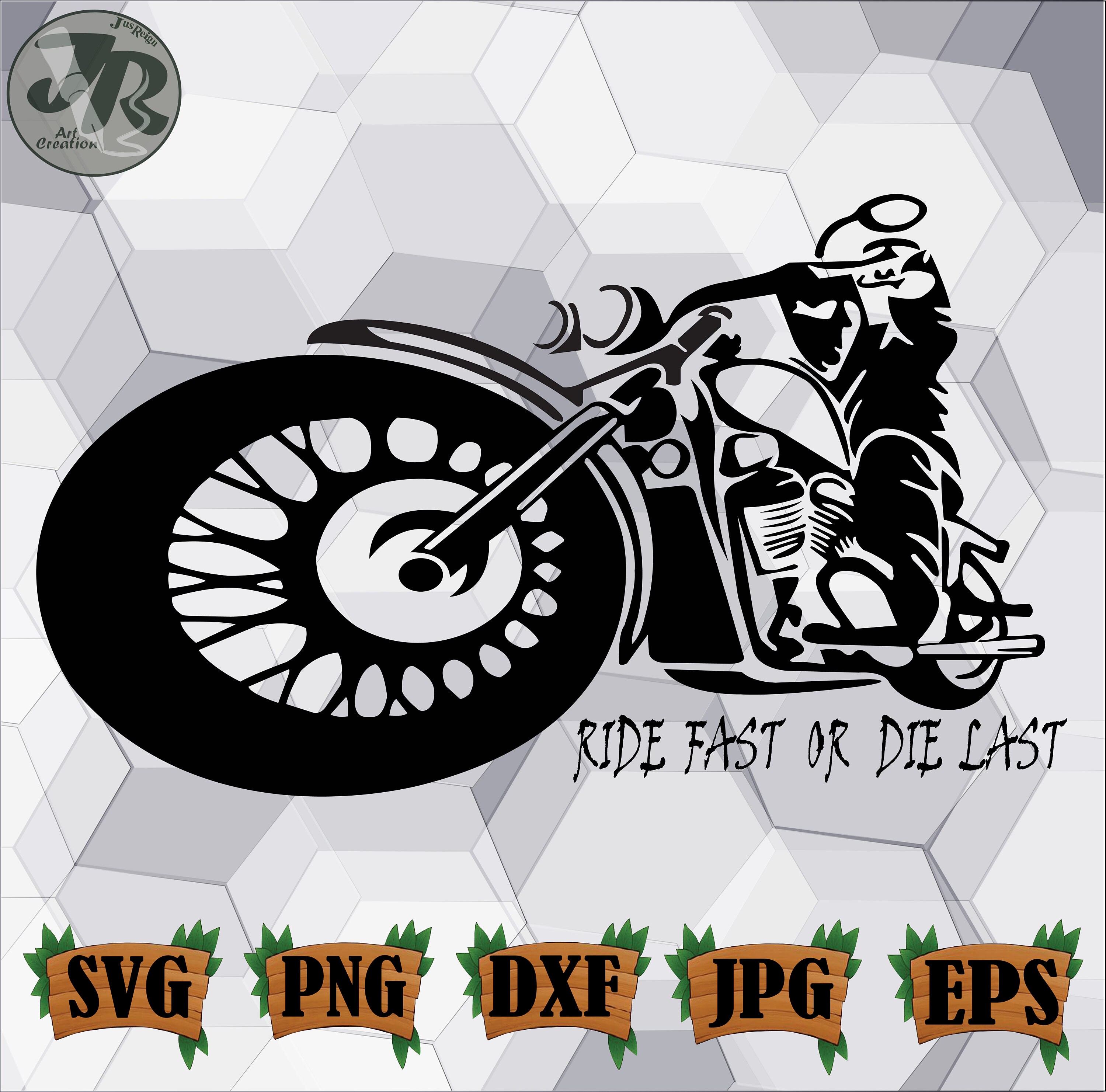 Harley Cruiser Motorcycle SVG, Harley Bike Clipart, Biker Svg, Ride or ...
