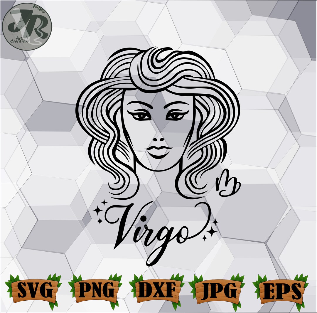 Virgo Svg, Virgo Zodiac Sign Svg, Virgo Png, Girl Virgo Svg, Virgo Sign ...