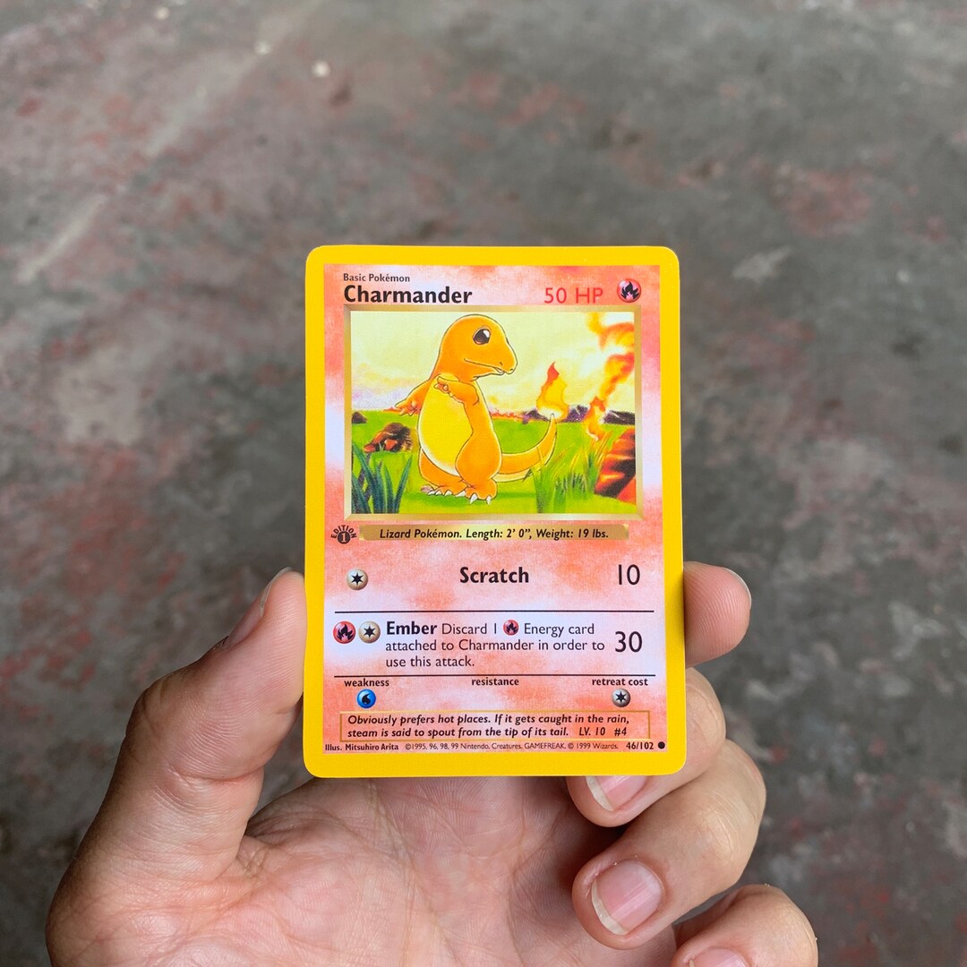 Base Set Shadowless Charmander 1st Edition PROXY - Etsy