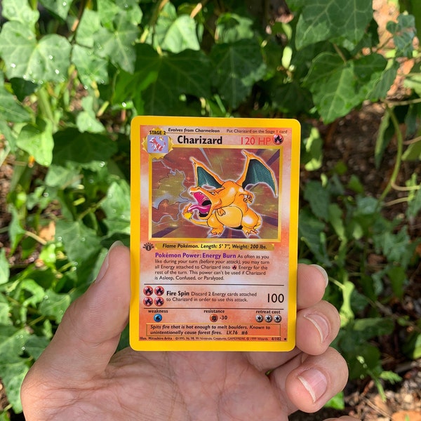 Charizard Shadowless Base Set - Etsy