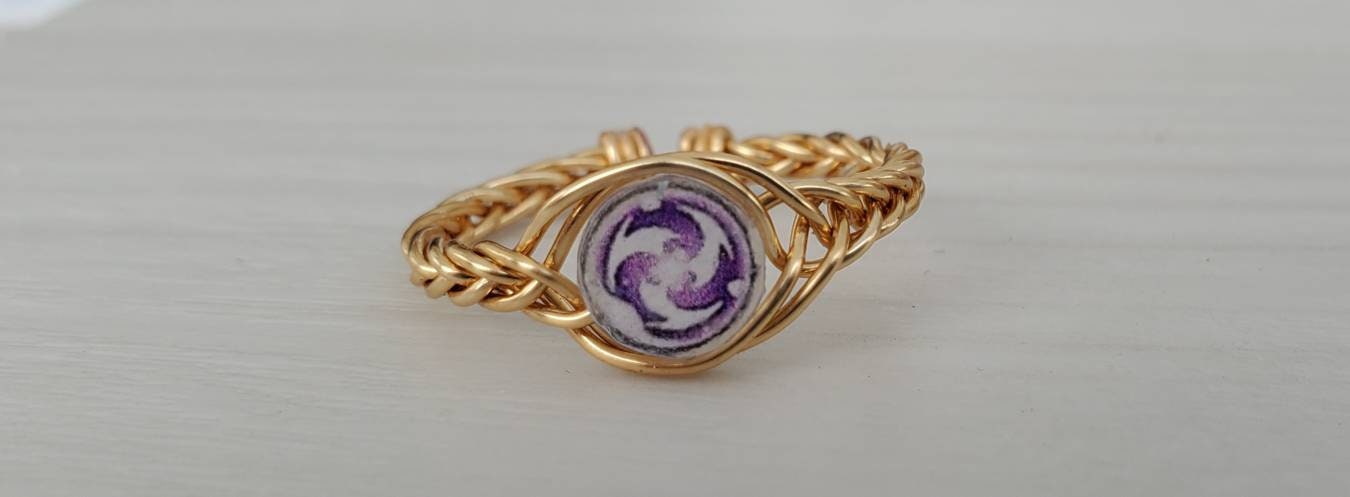 Genshin Impact Electro Vision Ring - Etsy