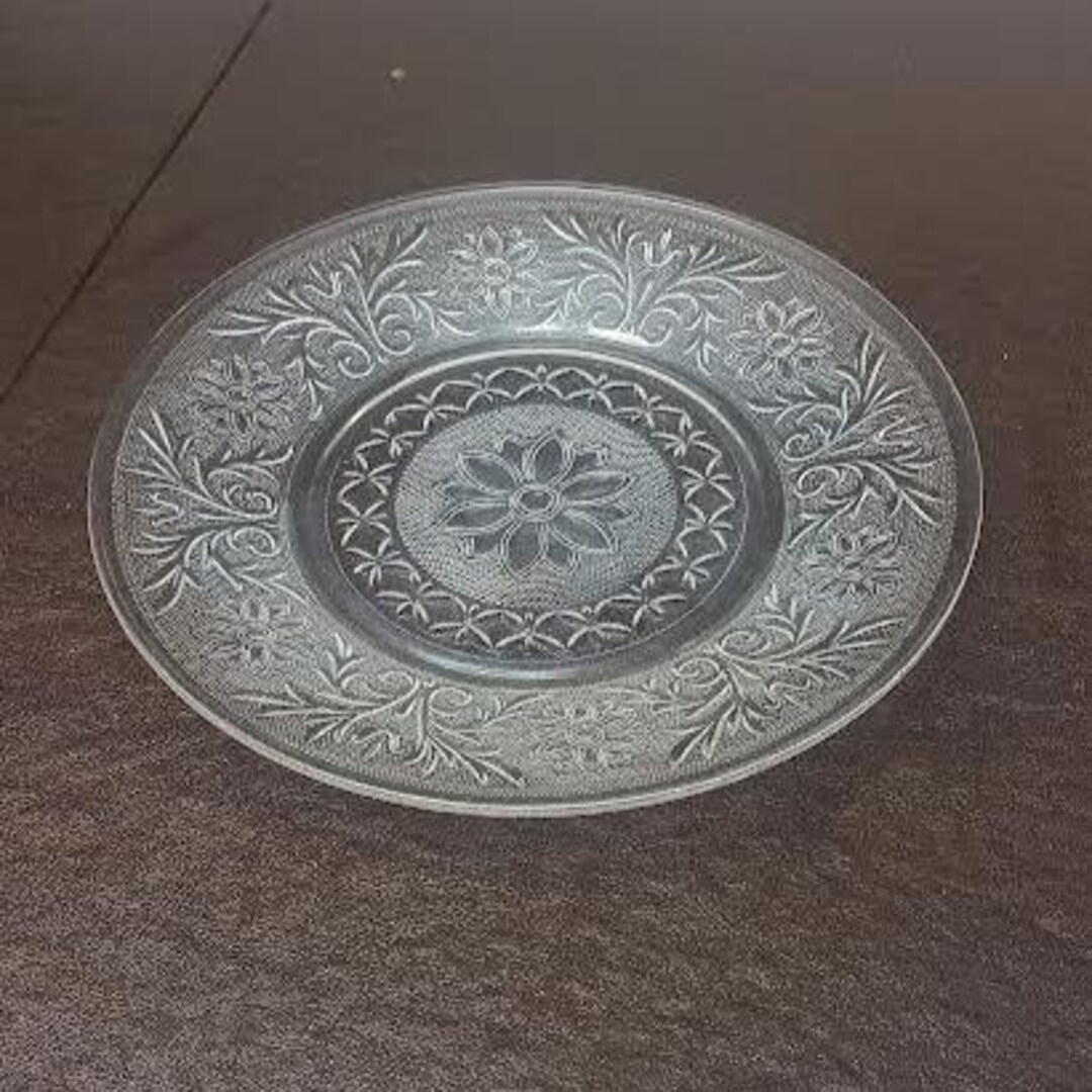 Anchor Hocking Sandwich Glass Pattern Serving Plate - Etsy