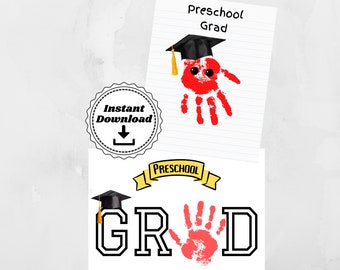 Kindergarten Graduation Handprint Bundle | Graduation Art | Handprint ...