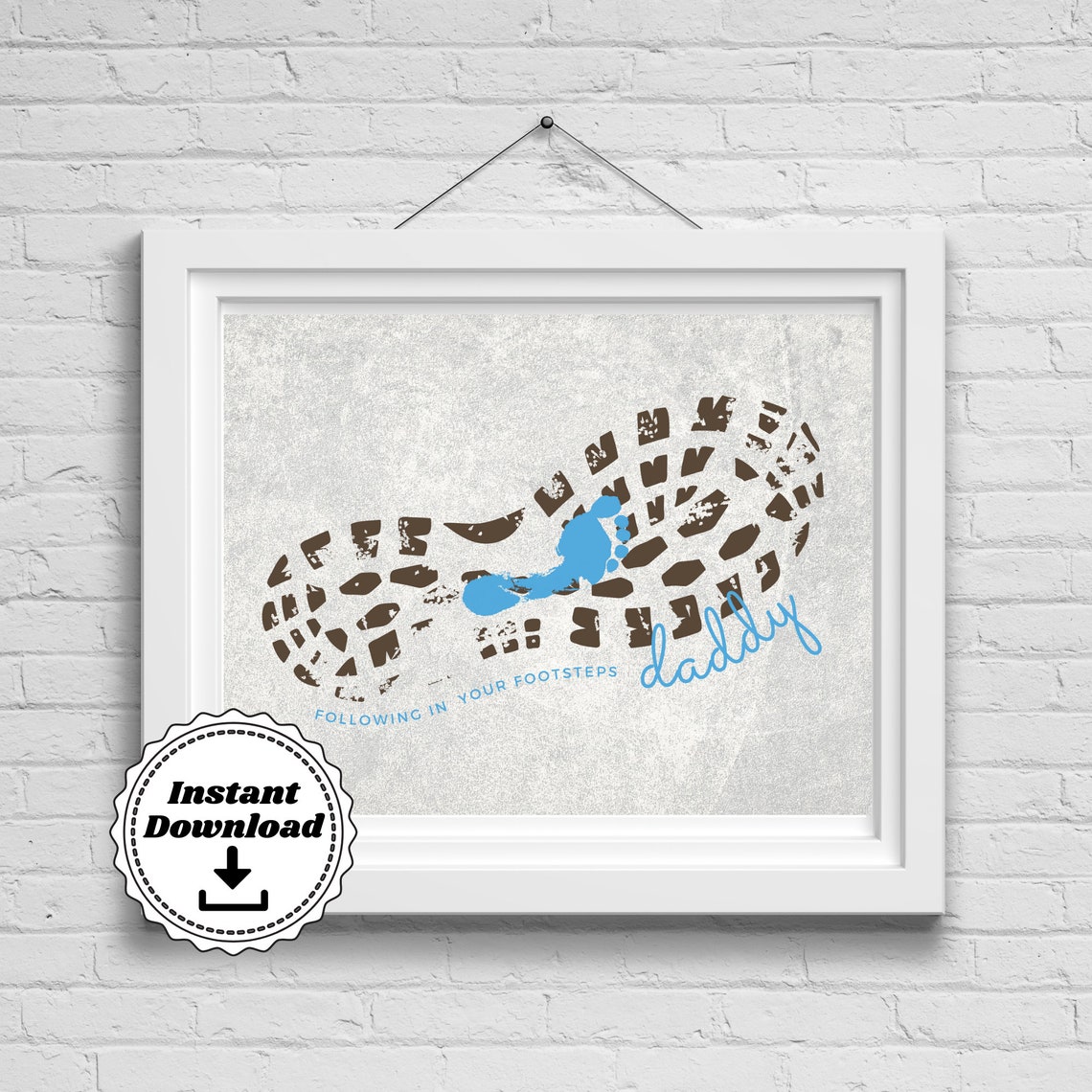 Following in Your Footsteps Footprint Art | Handprint Craft for Kids ...