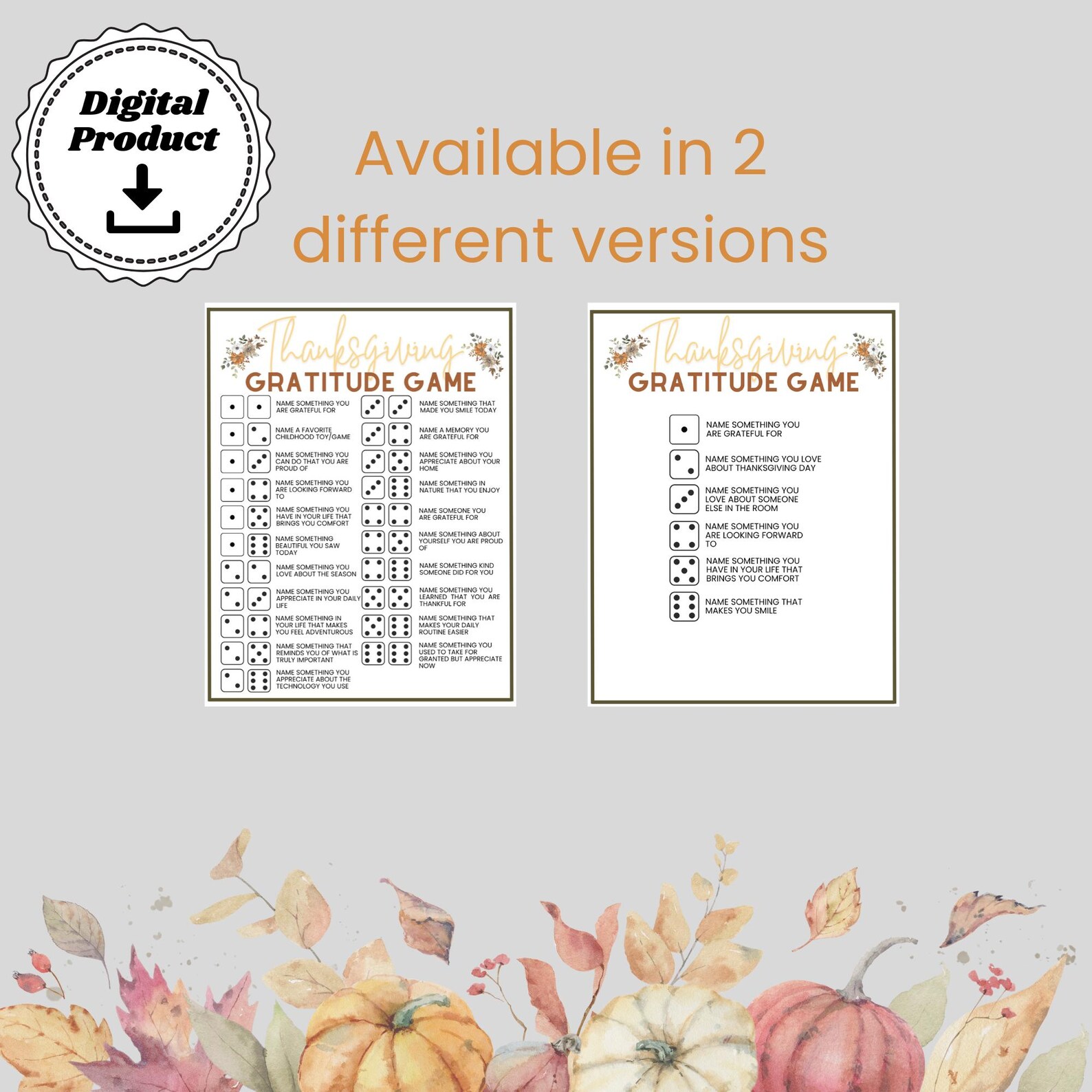 Thanksgiving Gratitude Dice Game, Thanksgiving Activities, Thanksgiving ...