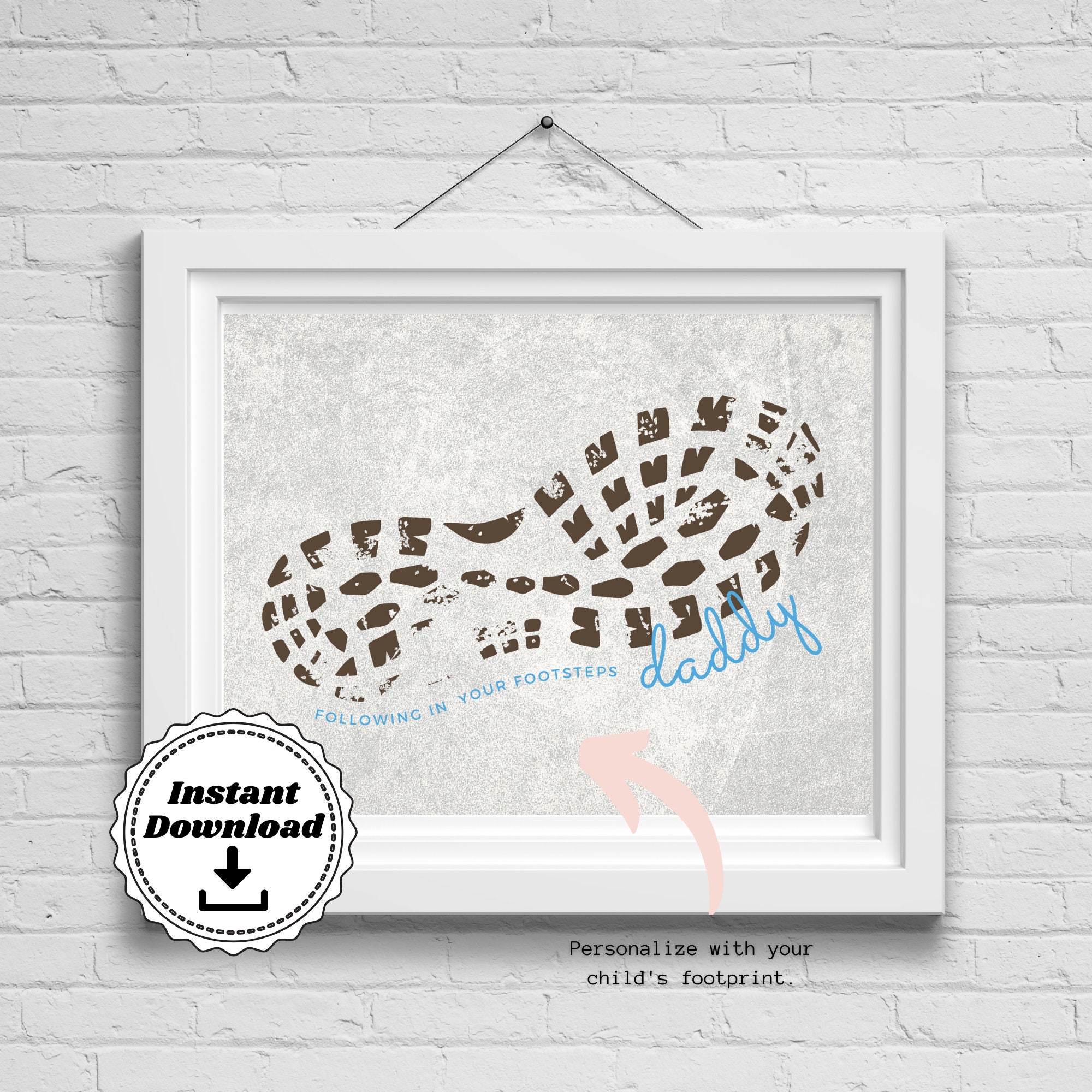 Following in Your Footsteps Footprint Art | Handprint Craft for Kids ...