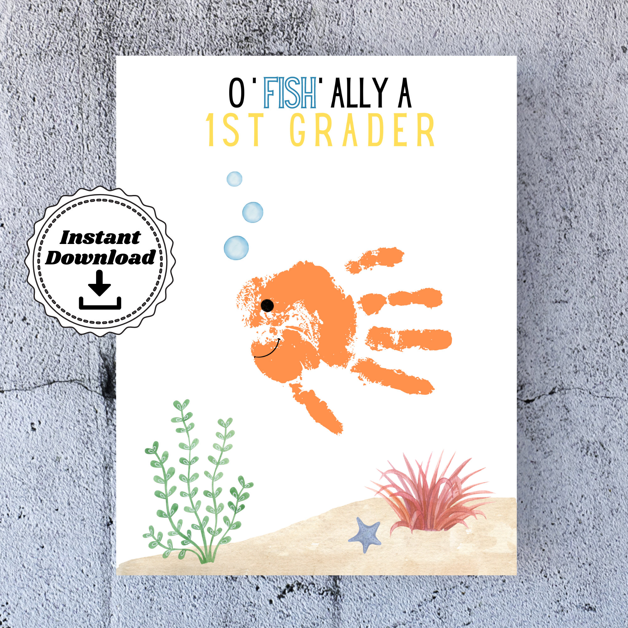 O FISH Ally a Preschooler Kindergartener 1st Grader 2nd - Etsy UK